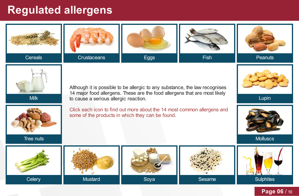 E-Learning - Introduction to Allergens — Hawkhill Training Services